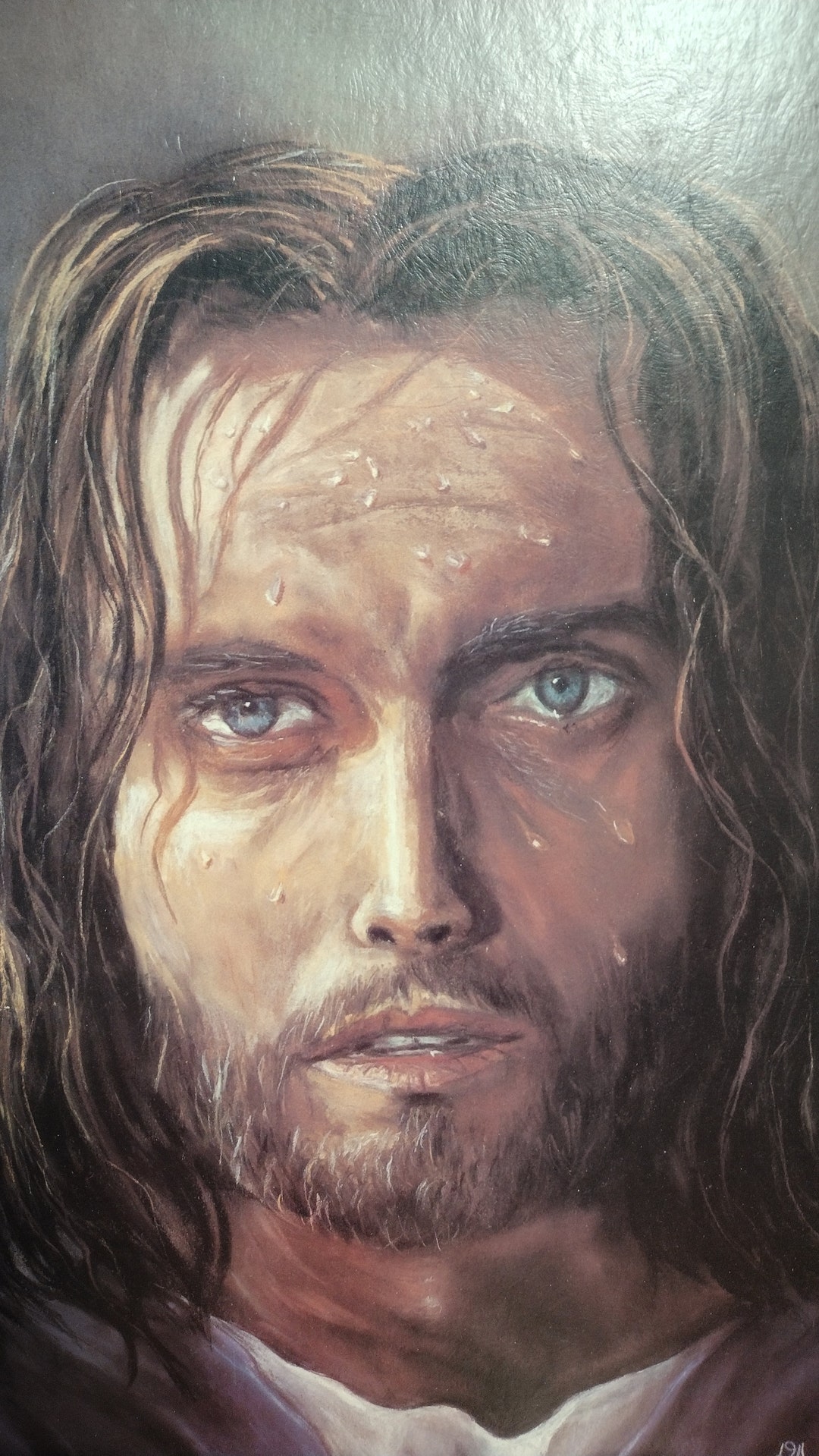 Vintage Jesus Christ Signed Print Framed - Etsy