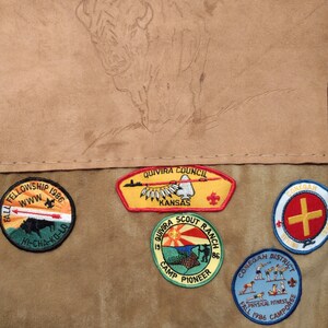 Vintage Boy Scouts Leather Vest With Patches and Pins - Etsy