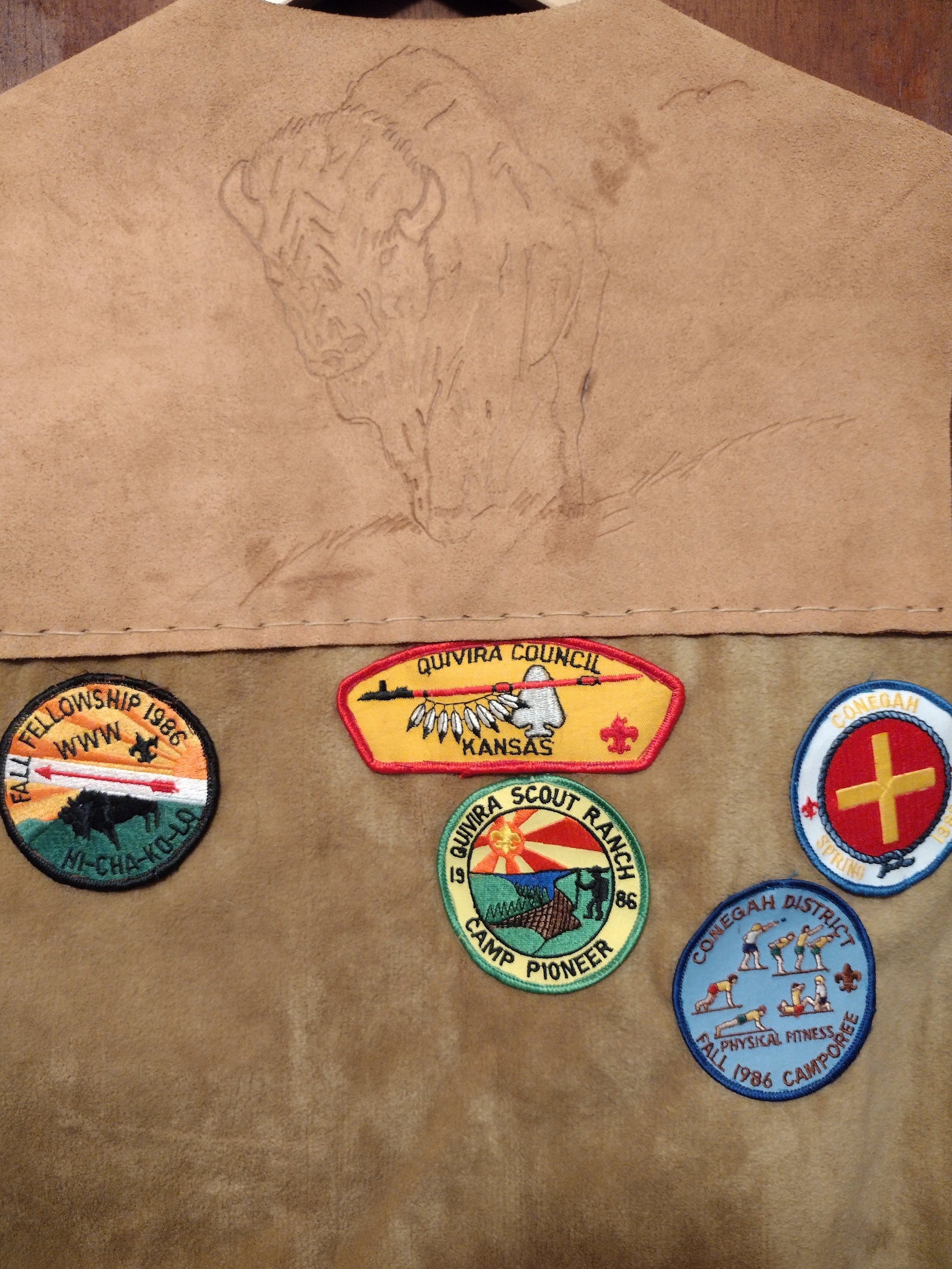 Vintage Boy Scouts Leather Vest With Patches and Pins - Etsy