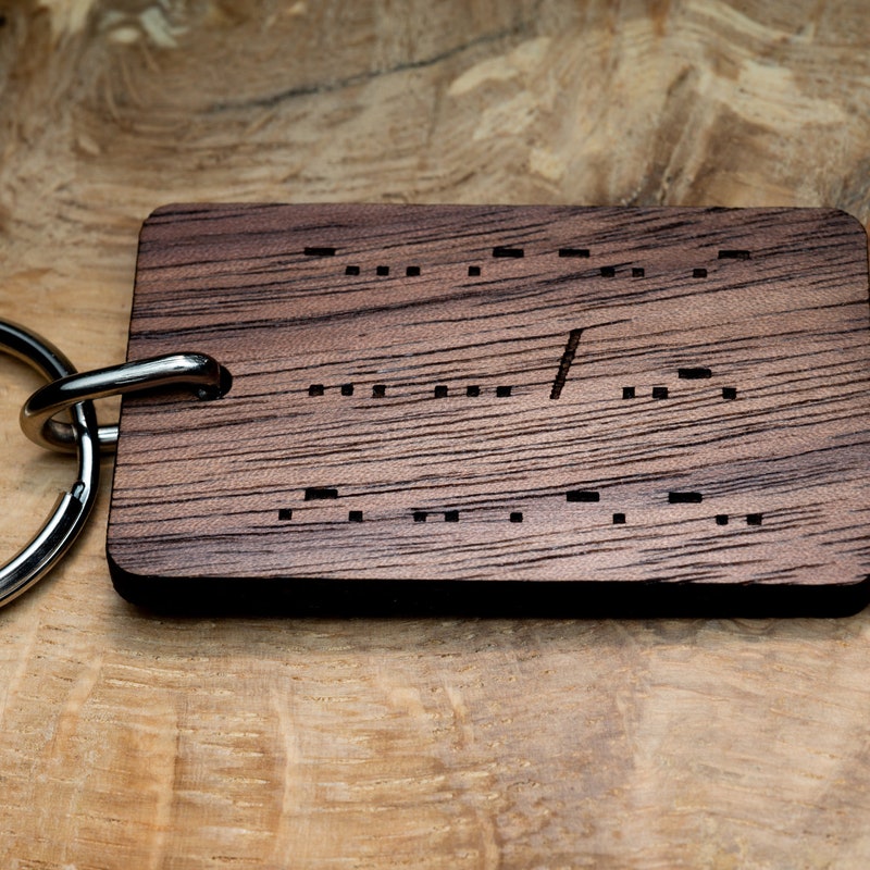 Morse Code Keyring - Etsy