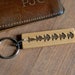 Sound Wave Keychain Wooden Baby Scan Keyring Heartbeat Keychain Wooden ...