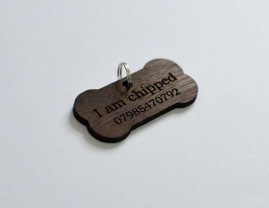 Wooden Dog Tag Wooden Pet Tag Wooden Dog Tags for Dogs Wooden Pet ID ...