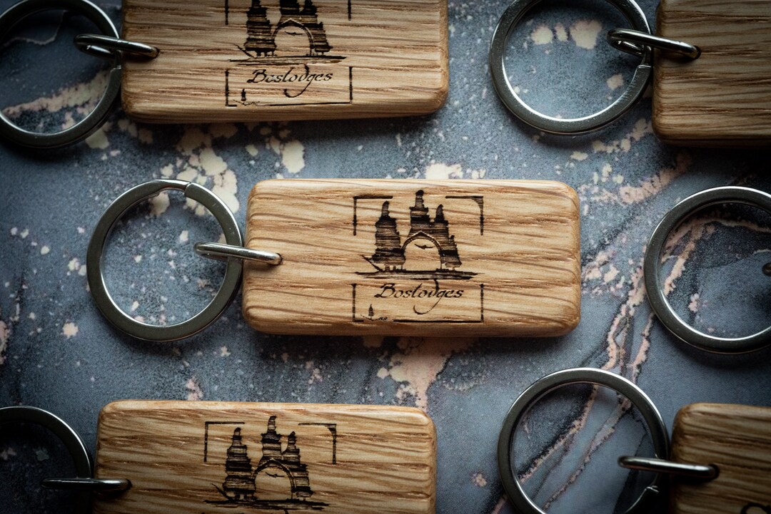 Wooden Logo Keychain Wooden Hotel Room Key Chains Wooden Room Key Rings ...