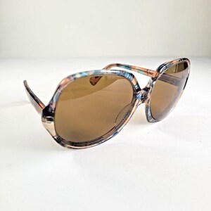 Vintage 80s Rodenstock Modena Sunglasses Oversized Brown Lens Marbled ...