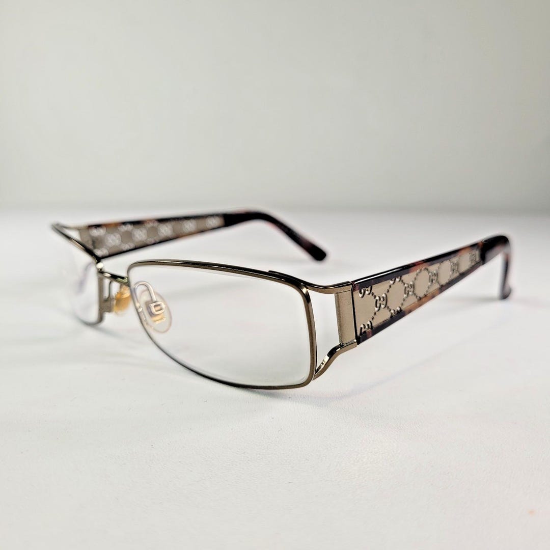 Vintage Gucci GG2809 Eyeglass Frames Brown Designer Optical Glasses ...