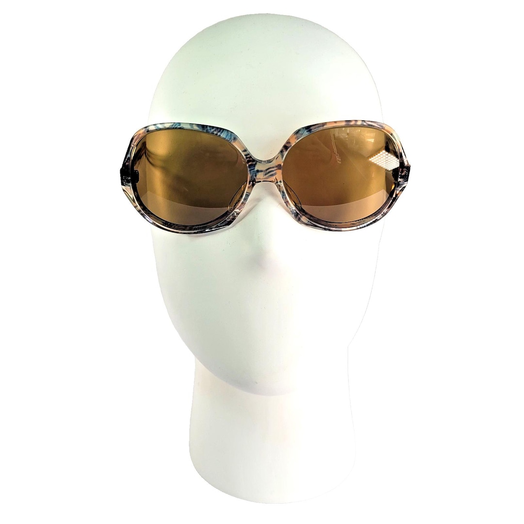 Vintage 80s Rodenstock Modena Sunglasses Oversized Brown Lens Marbled ...
