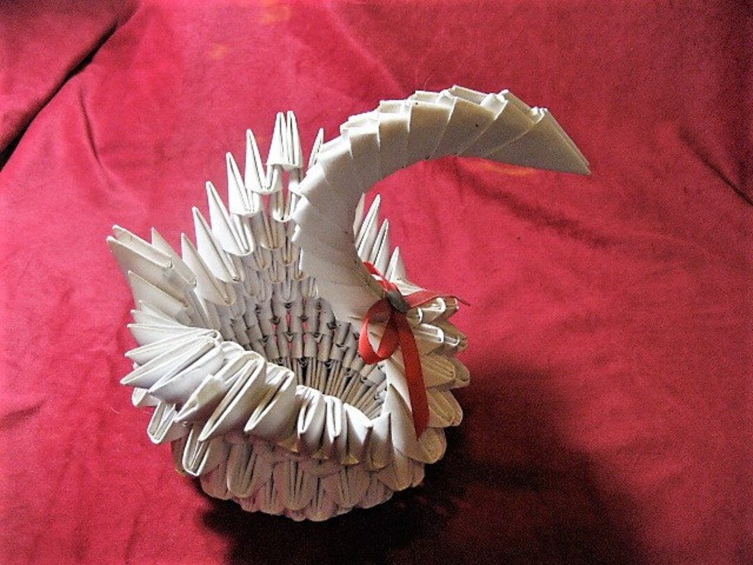 Sale Beautiful Handmade Quilled Paper Swan - Etsy