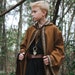 Celtic Robe With Hood and Sleeves & Jacquard Trim Medieval Sorcerer ...