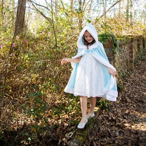 Princess Bridal Hooded Cloak With White Sherpa Trim 30 Long Medieval ...
