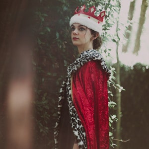 Royal King or Queen Cloak With Plush Trim and Metal Clasp LARP Cosplay ...