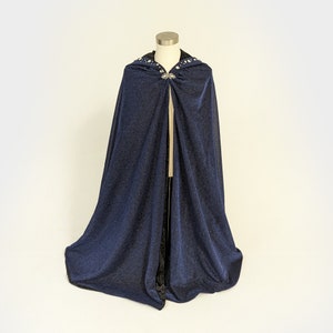 Deluxe Jeweled Cloak With Glitter Fabric and Large Hood Bedazzled Cape ...