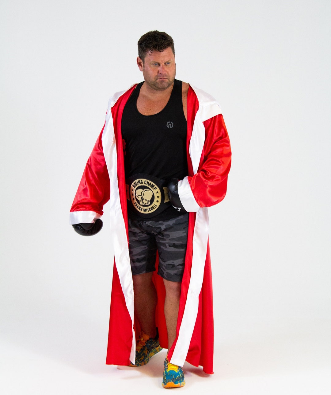 Adult Satin Boxing Robe With Trim | Custom Color Fighter Wrestling ...