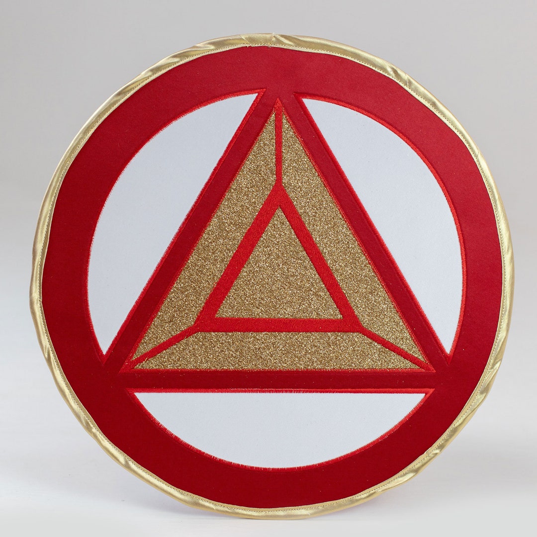 Superhero Shield - Red, White, and Gold Iron Themed Super Hero Shield ...