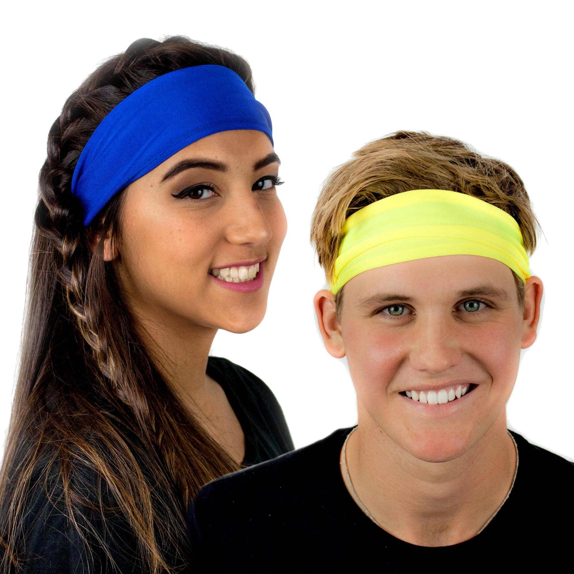 Athletic Non-slip Stretch Headband | YOGA Workout Sweatband | Run, Race ...