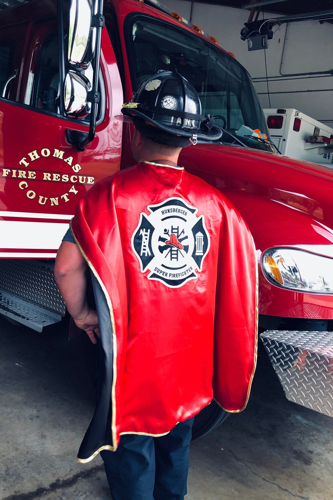 Super Firefighter Personalized Cape | Adult or Kids Superhero Cape for ...