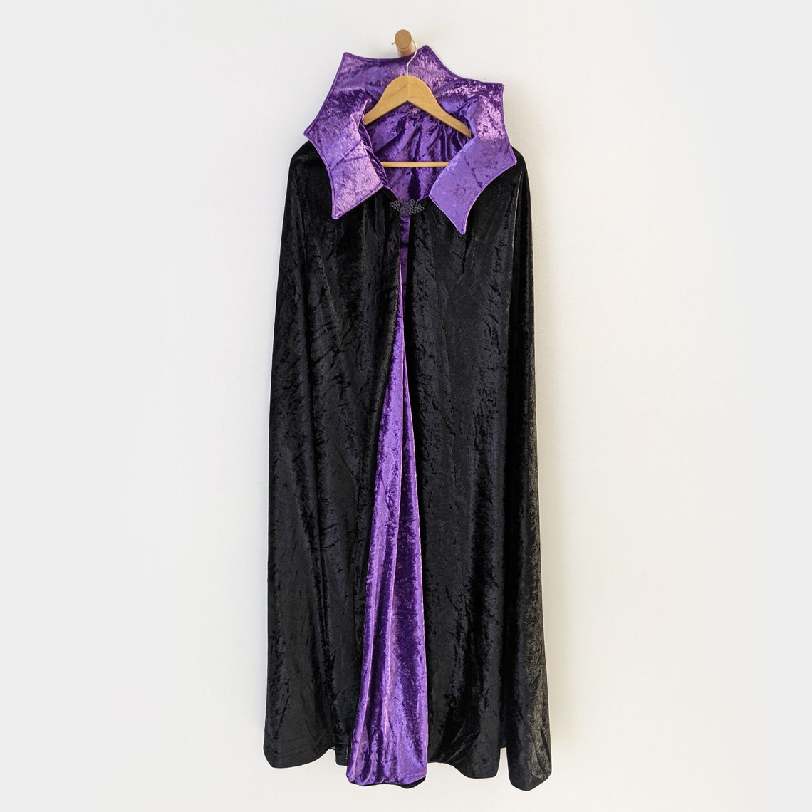 Vampire Maleficent Cloak Black and Purple Dracula Cape With | Etsy