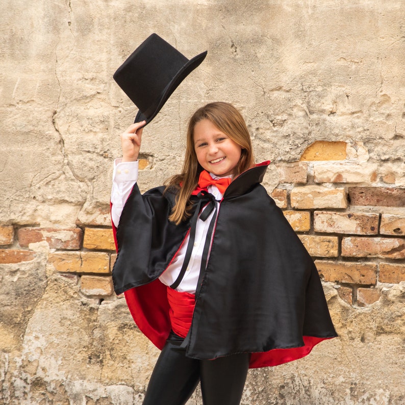 Magician Cape | Magic Wizard Sorcerer Satin Costume Cloak With Collar ...