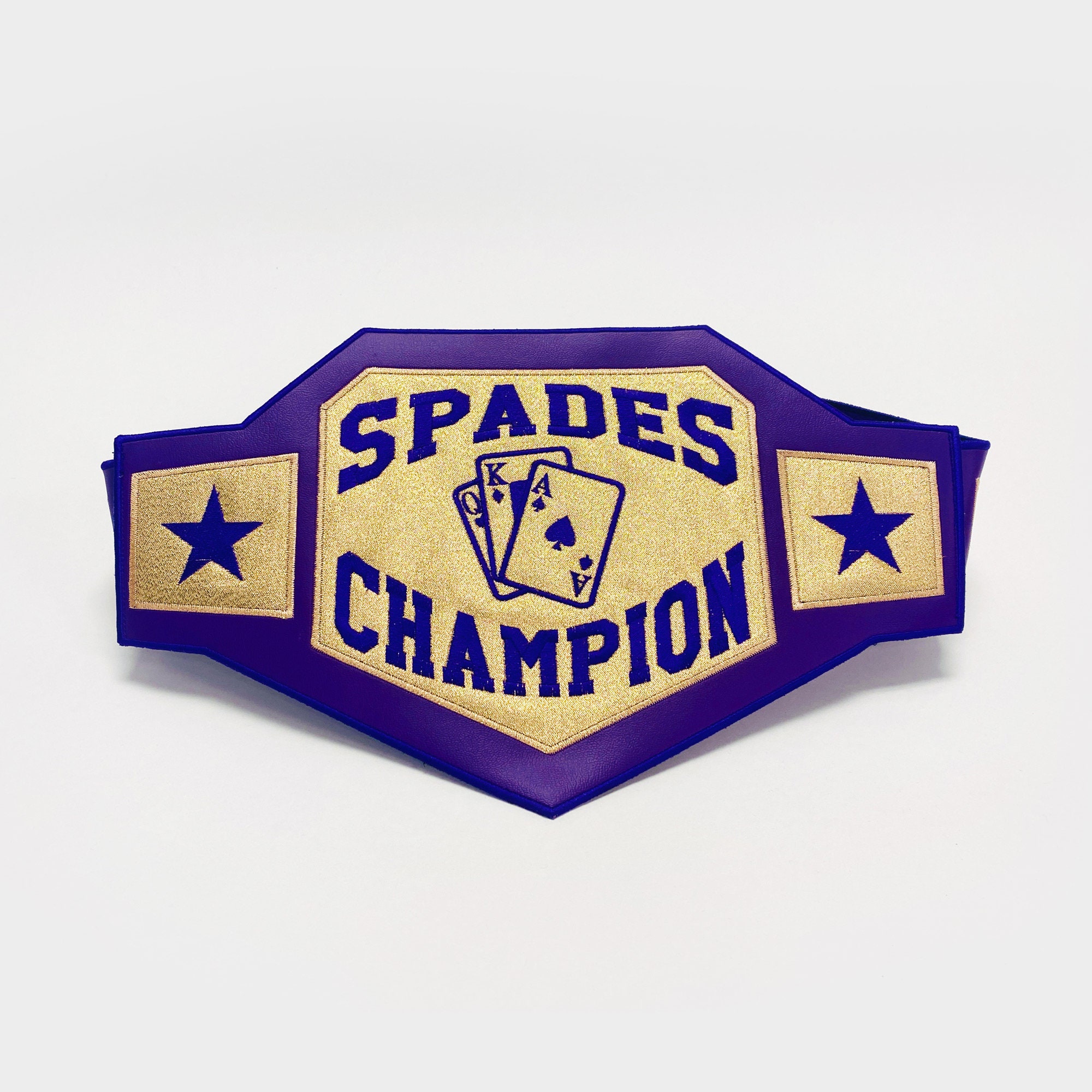 Spades Champion Wrestling Belt | Poker Cards Trophy Costume Belt - Etsy