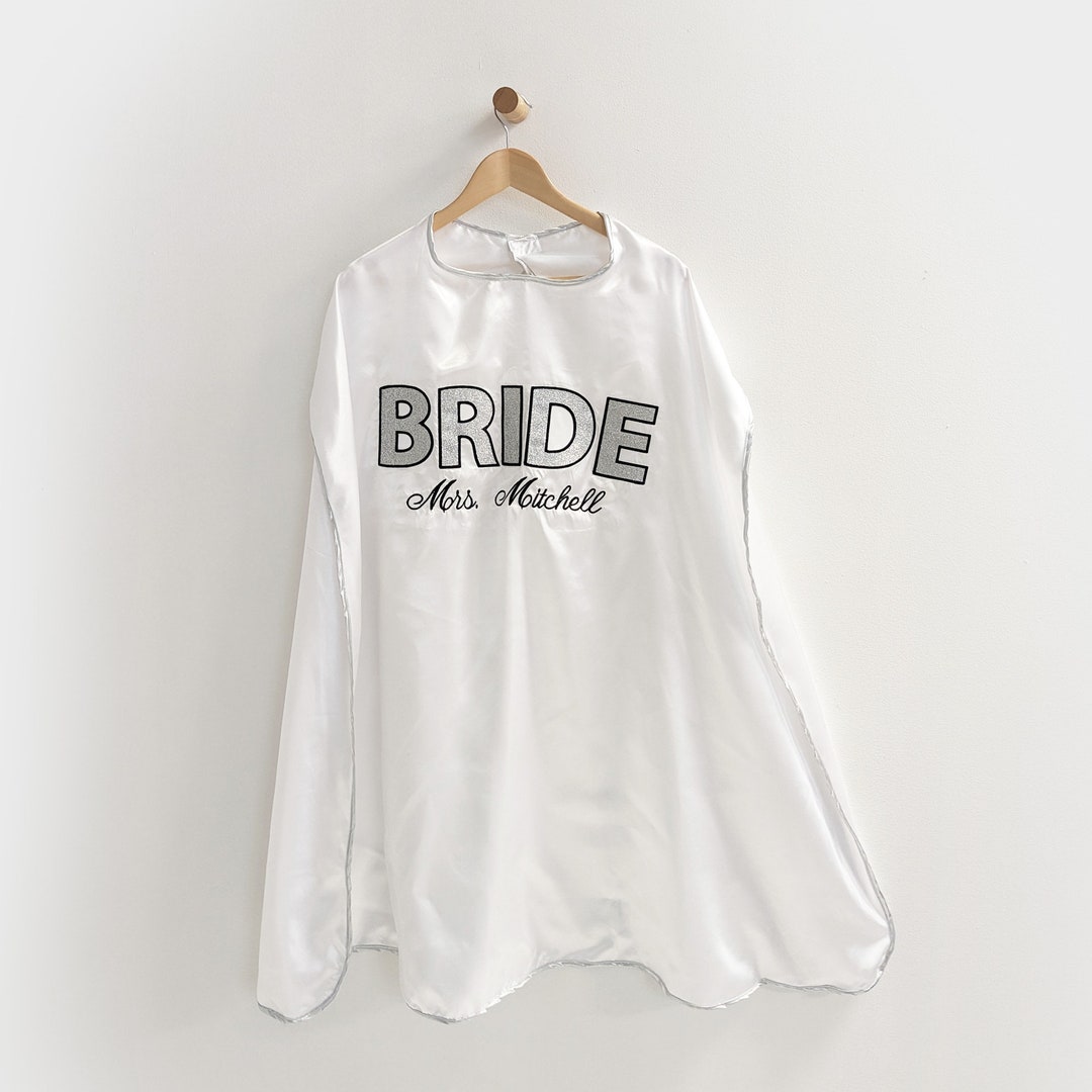Super Bride Superhero Cape | Custom Personalized Bridal Wedding ...