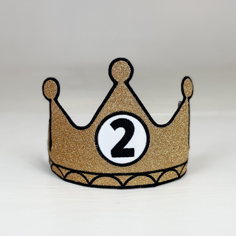 Gold or Silver Glitter Birthday Crown Kids Birthday Crown - Etsy