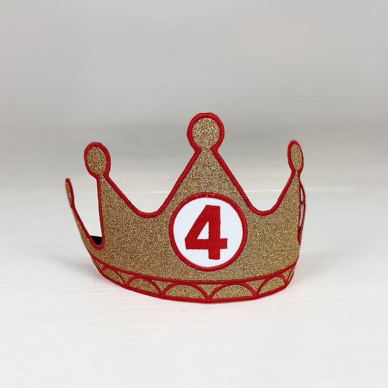 Gold or Silver Glitter Birthday Crown Kids Birthday Crown - Etsy