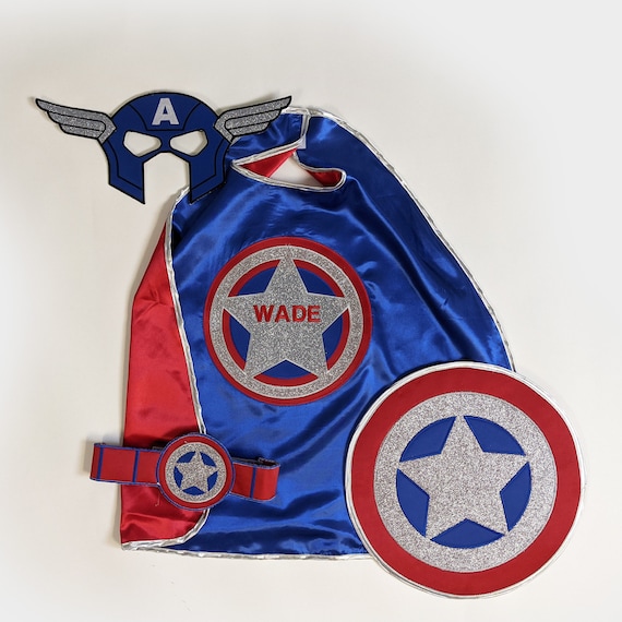 Personalized Star Superhero Costume Set Custom Captain | Etsy