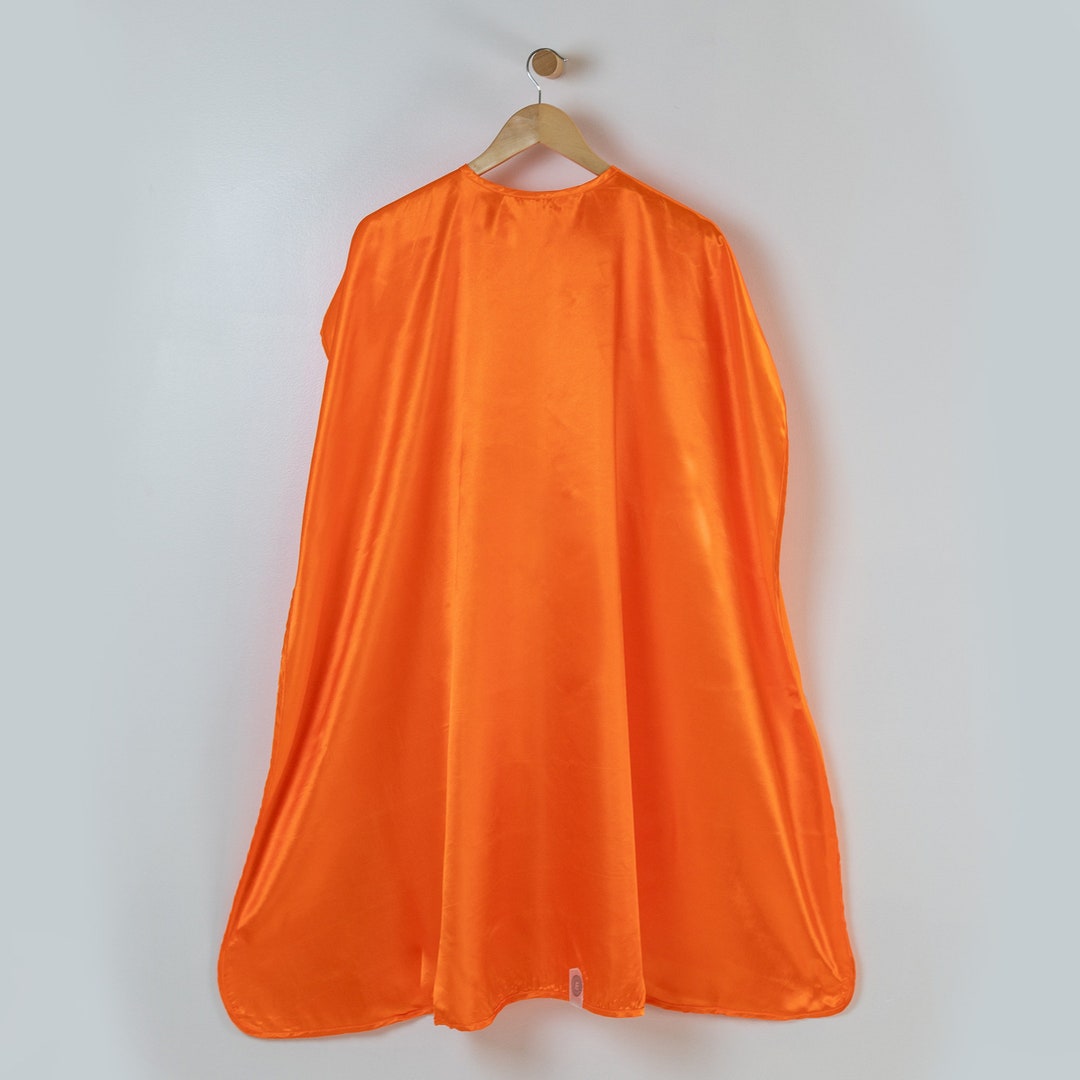Orange Superhero Cape, Kid and Adult Super Hero Cape, Superhero Party ...
