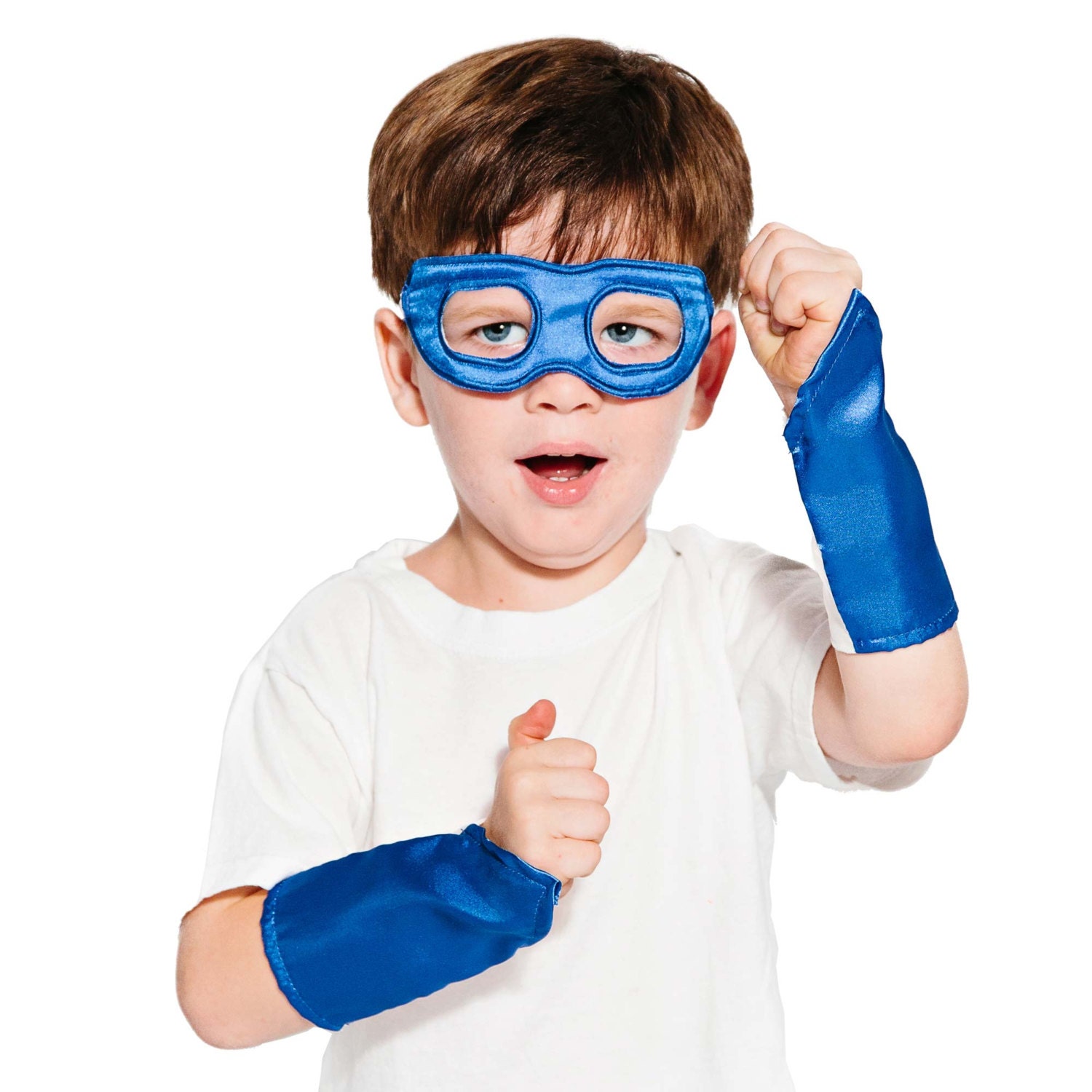 Kids Superhero Eye Mask and Wristbands - Etsy
