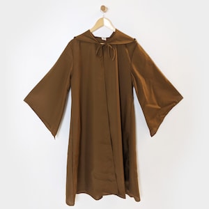 Adult Hooded Robe With Sleeves | Medieval Wizard Cloak, Monk, Shepherd ...