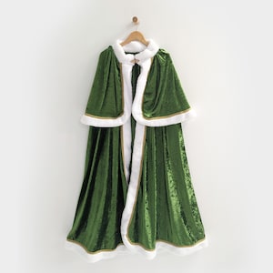Victorian Christmas Cloak | Mrs. Santa Claus Cape | Winter Medieval ...