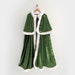 Victorian Christmas Cloak Mrs. Santa Claus Cape Winter Medieval ...