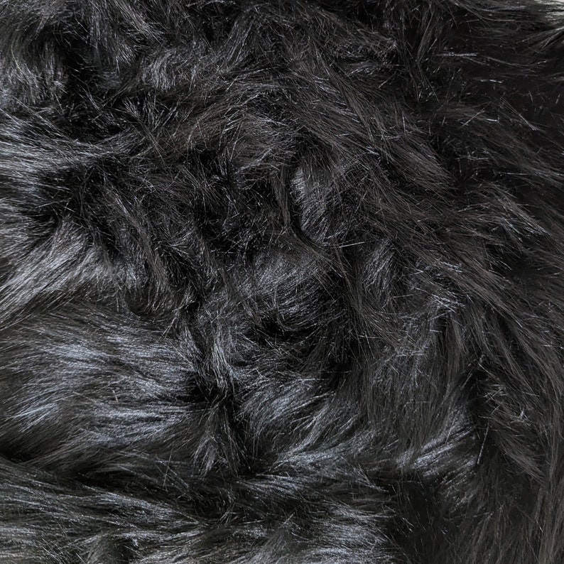 Shaggy Faux Animal Fur by the Yard | 58" Roll Long Pile Soft Fake Fur ...