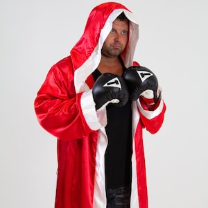 Adult Satin Boxing Robe With Trim | Custom Color Fighter Wrestling ...