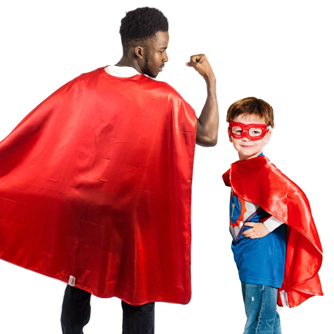 Red Superhero Cape | Kid and Adult Super Hero Cape - Etsy