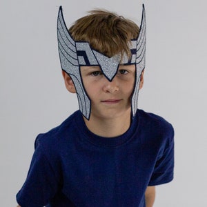 Viking God of Thunder Superhero Headpiece - Viking Warrior Helmet ...