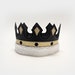 Deluxe Medieval King Crown W/ Metallic Jewels and White Trim Viking ...