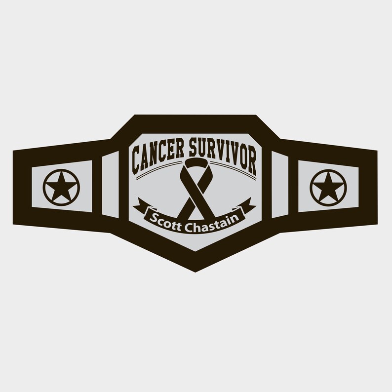 Cancer Survivor Wrestling Belt Custom Personalized Cancer - Etsy