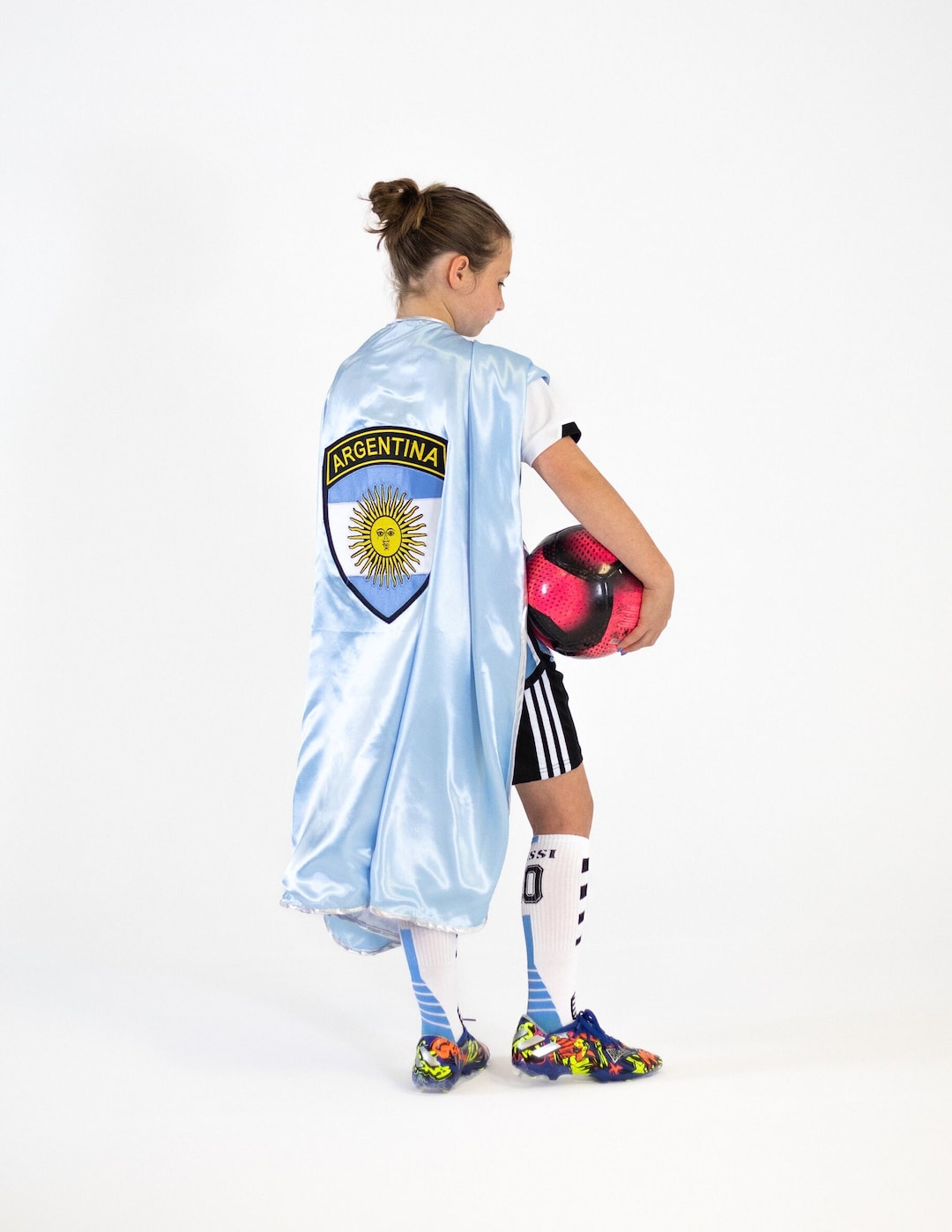 Argentina Flag Superhero Cape | Embroidered Emblem, Patriotic Costume ...
