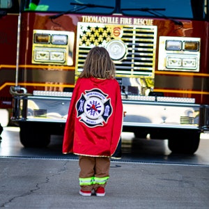 Super Firefighter Personalized Cape | Adult or Kids Superhero Cape for ...
