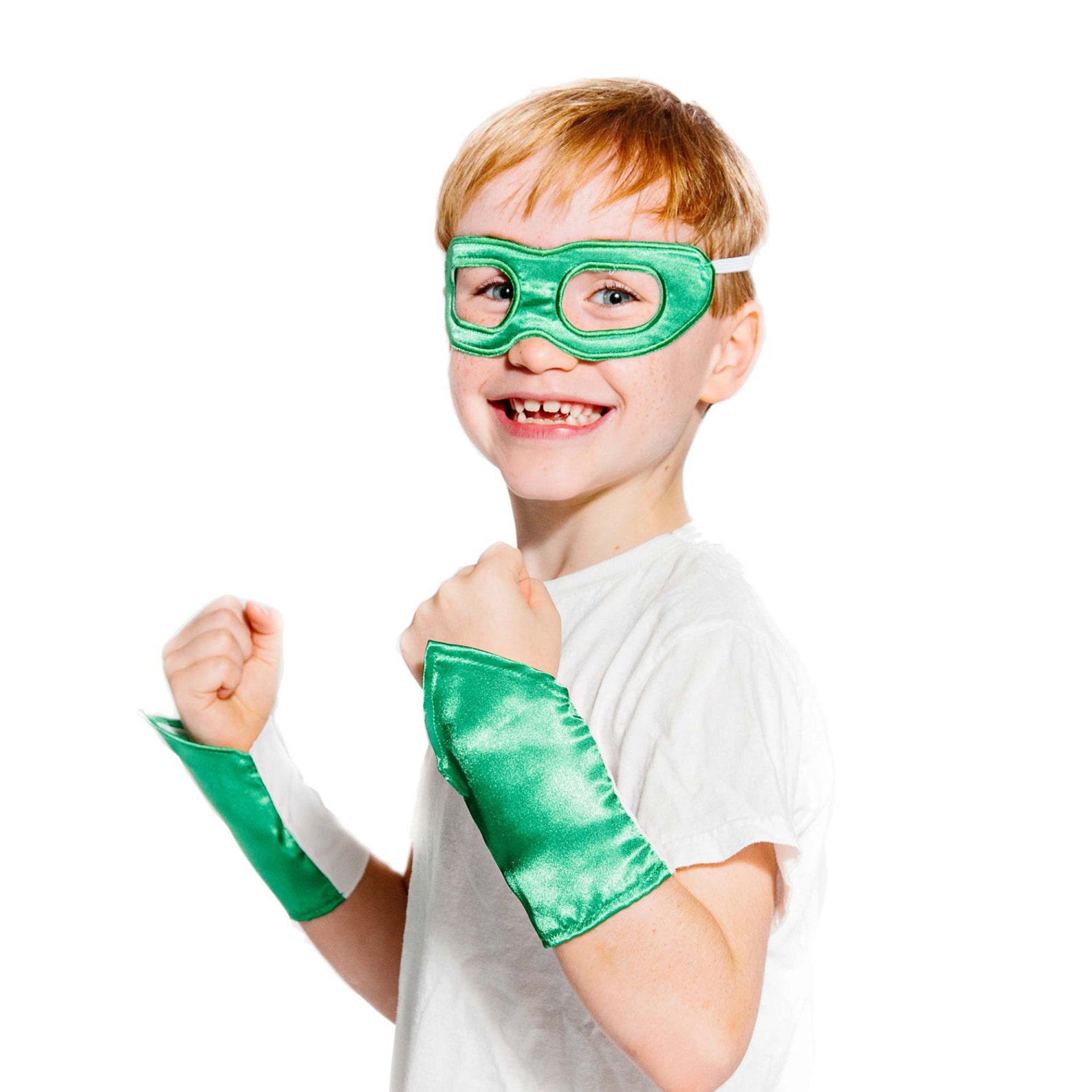 Kids Superhero Eye Mask and Wristbands - Etsy