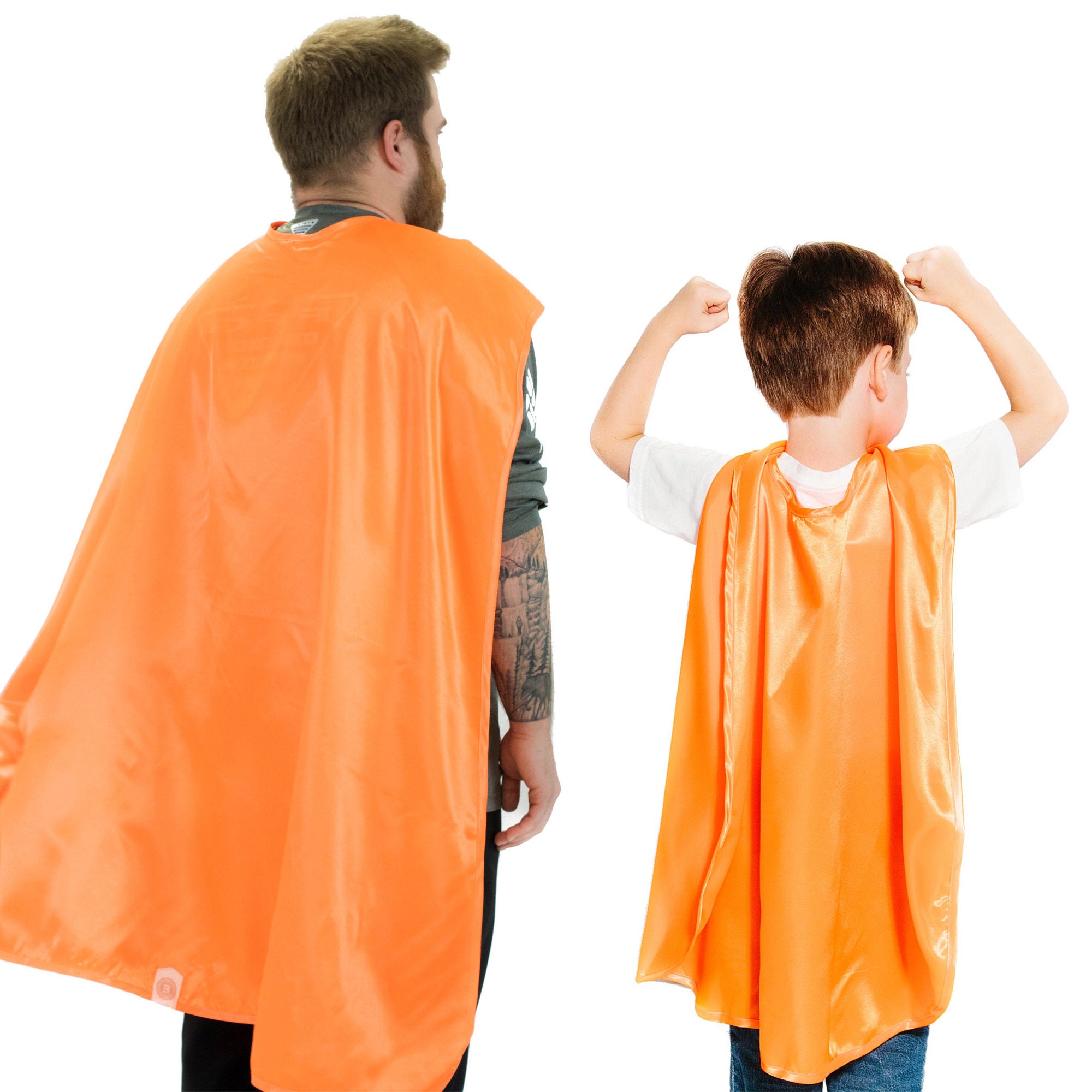 Orange Superhero Cape Kid and Adult Super hero Cape | Etsy