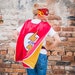 Personalized Lightning Bolt Superhero Costume - Custom Cape, Mask, Belt ...