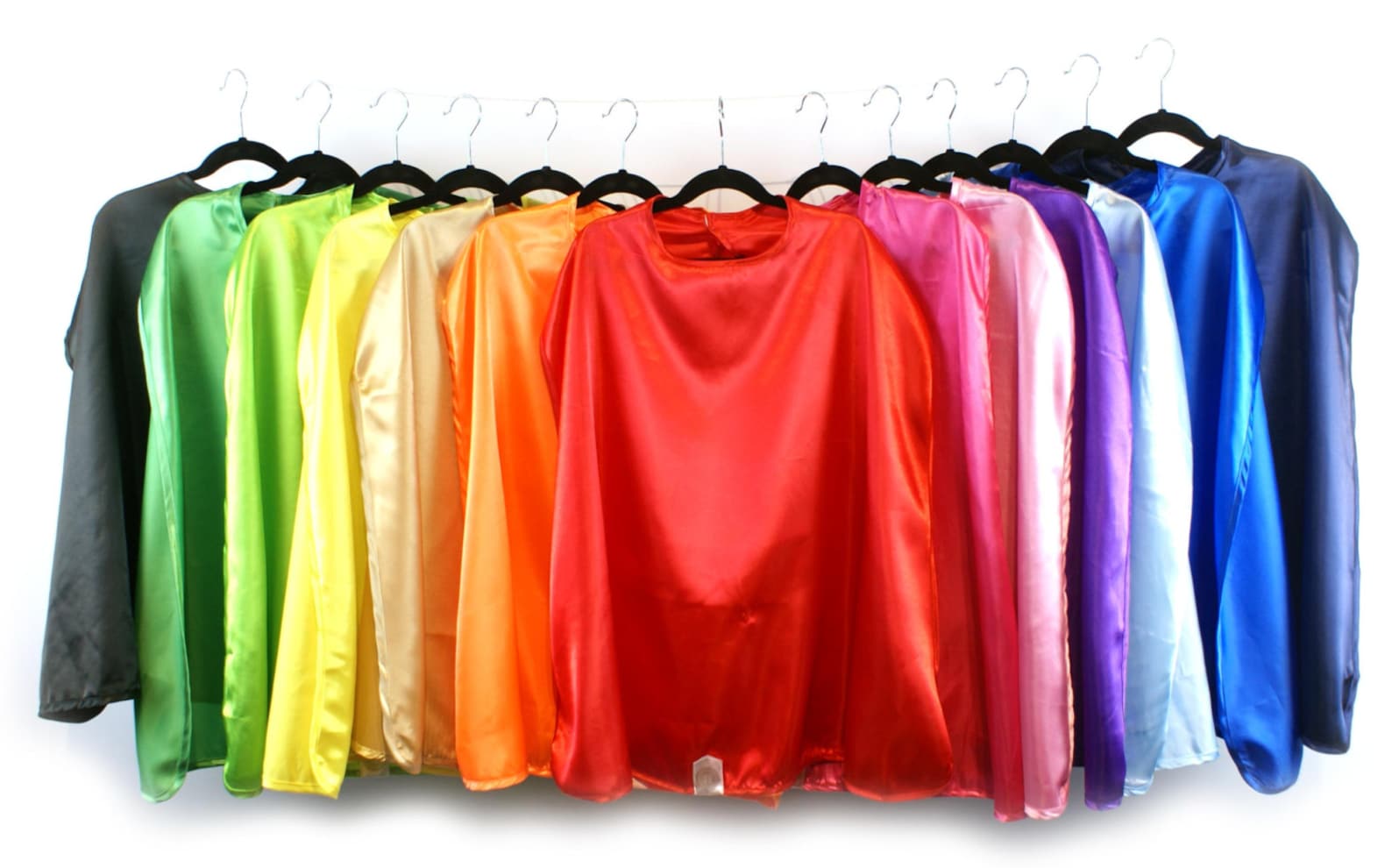 Kids' Satin Superhero Cape Party Favors - Bulk Set, Mixed Colors - Etsy
