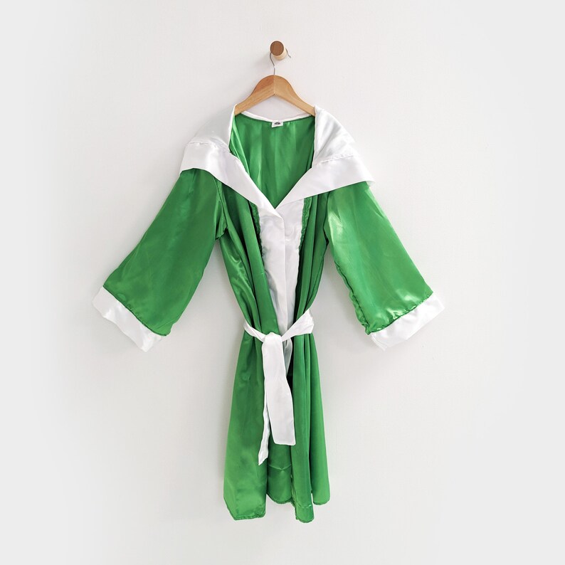 Kids Satin Boxing Robe With Trim Custom Color Youth Figher - Etsy