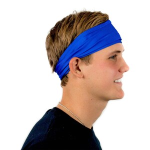 Athletic Non-slip Stretch Headband | YOGA Workout Sweatband | Run, Race ...