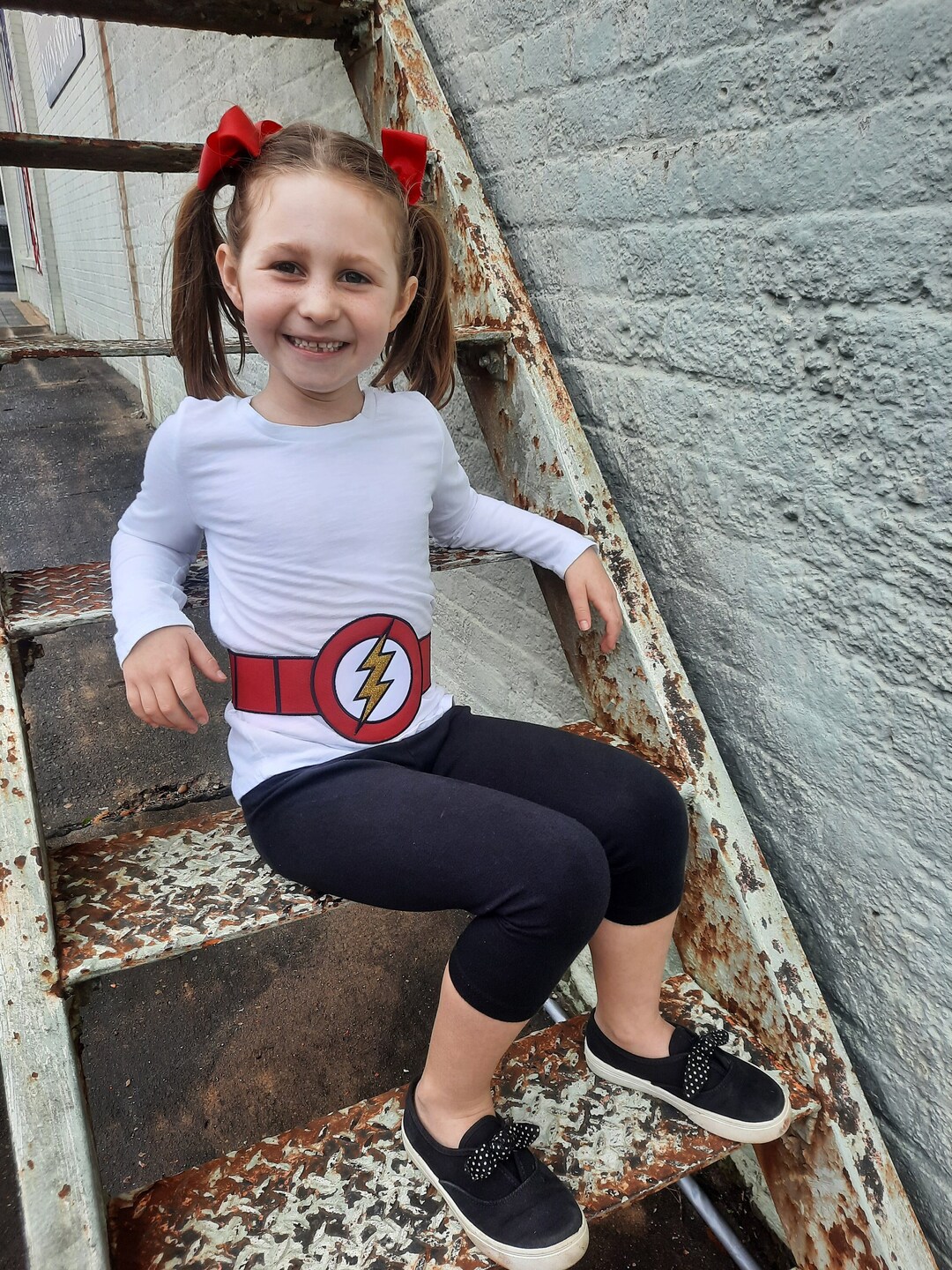 Lightning Bolt Superhero Belt Red and Gold Bolt Super Hero Costume ...