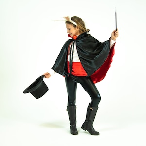 Magician Cape | Magic Wizard Sorcerer Satin Costume Cloak With Collar ...