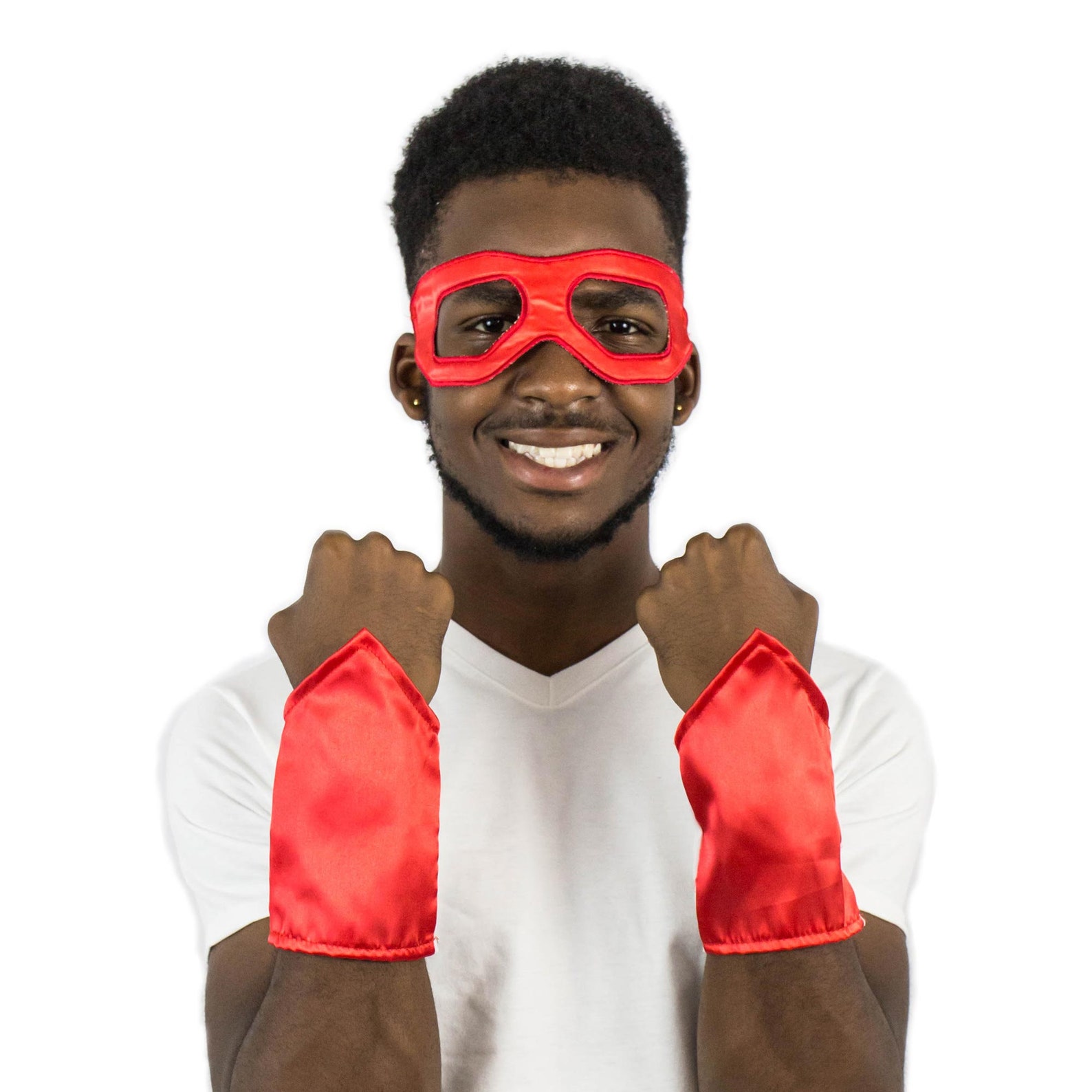 Adult Superhero Eye Mask and Wristbands - Etsy