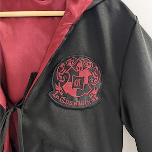 Adult Black Wizard Robe With Sleeves, Hood, and Satin Liner | Medieval ...