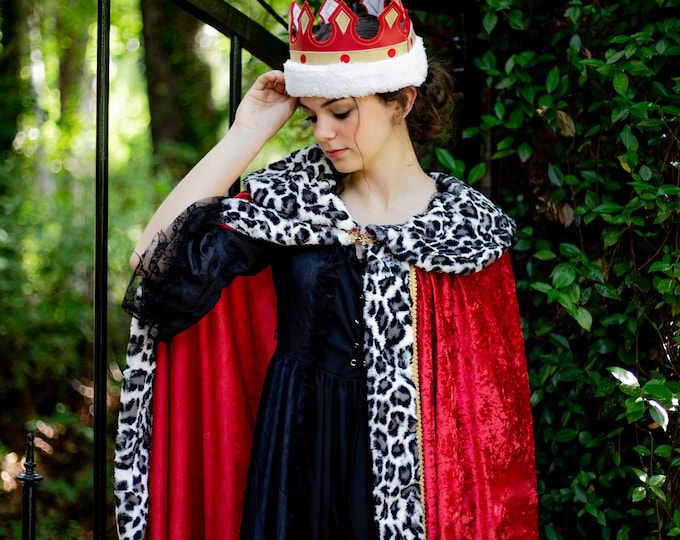 Royal Cape, Red Royal Cape, Historical Costume, Cape, King Robe Royal ...